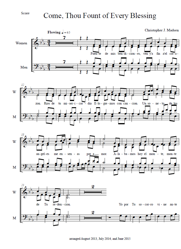 Satb Sacred Cj Madsen