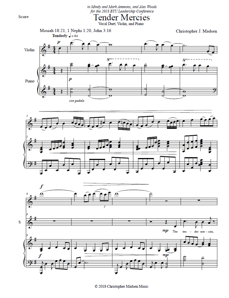 Vocal Duets, Trios, Quartets – CJ Madsen