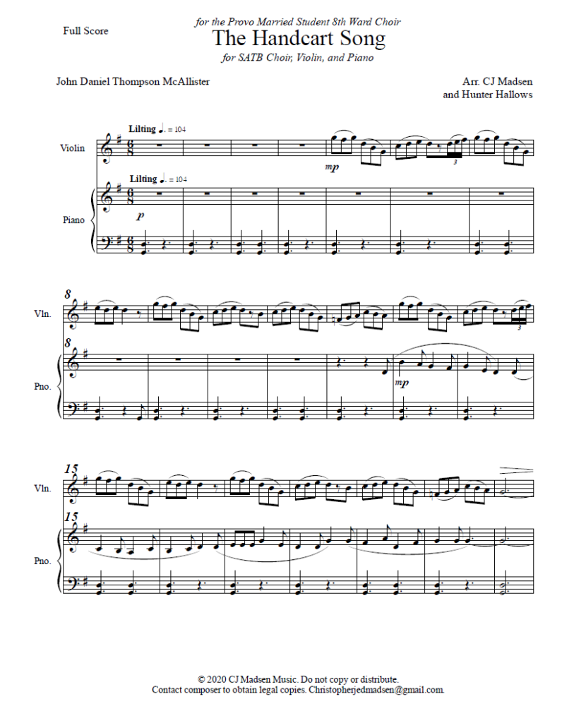 Satb Sacred Cj Madsen